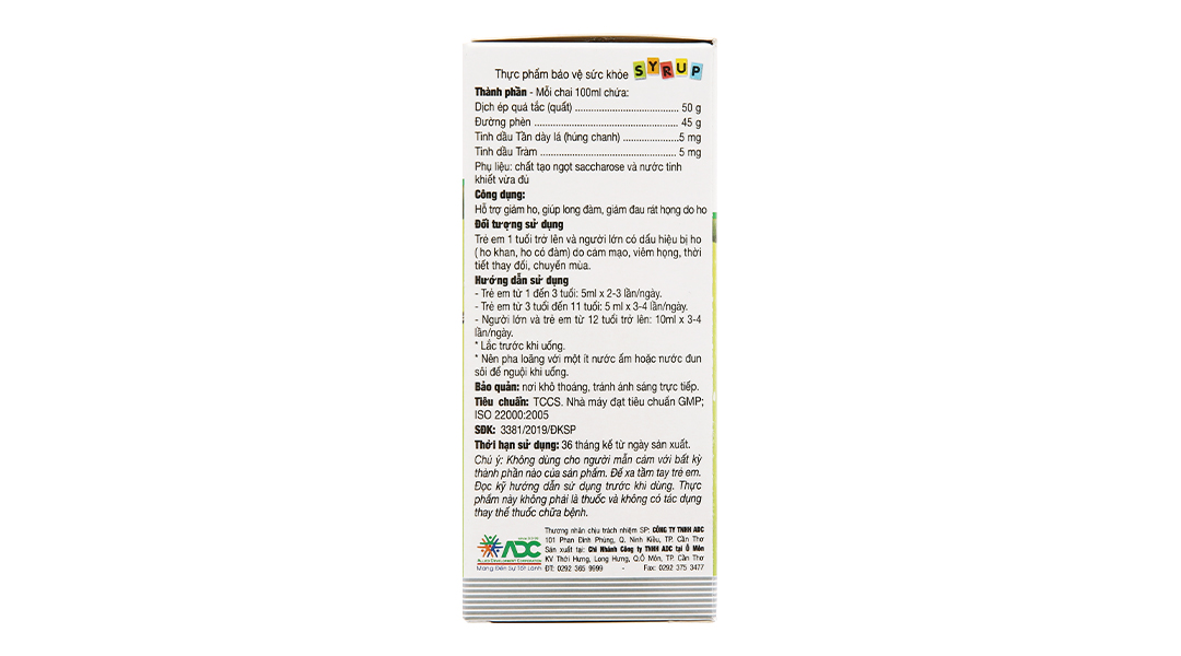 Siro Codatux hỗ trợ giảm ho, đau rát họng chai 100ml giảm giá 15% - 08/ ...