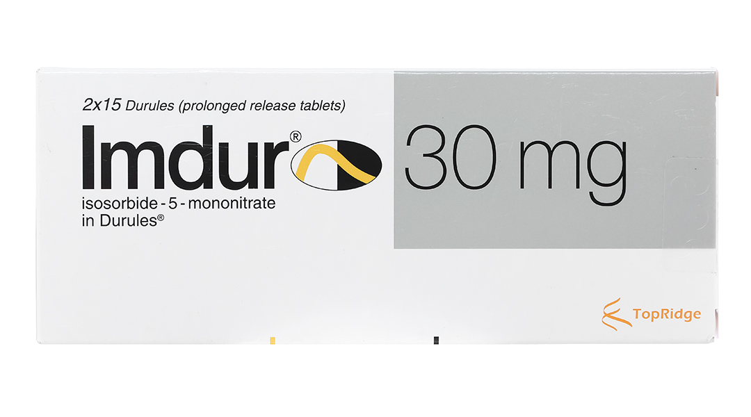 Imdur 30mg trị dự phòng đau thắt ngực (2 vỉ x 15 viên) - 08/2024 ...