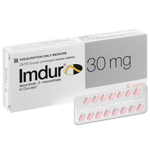 Imdur 60mg dự phòng trị đau thắt ngực (2 vỉ x 15 viên) - 11/2024 ...