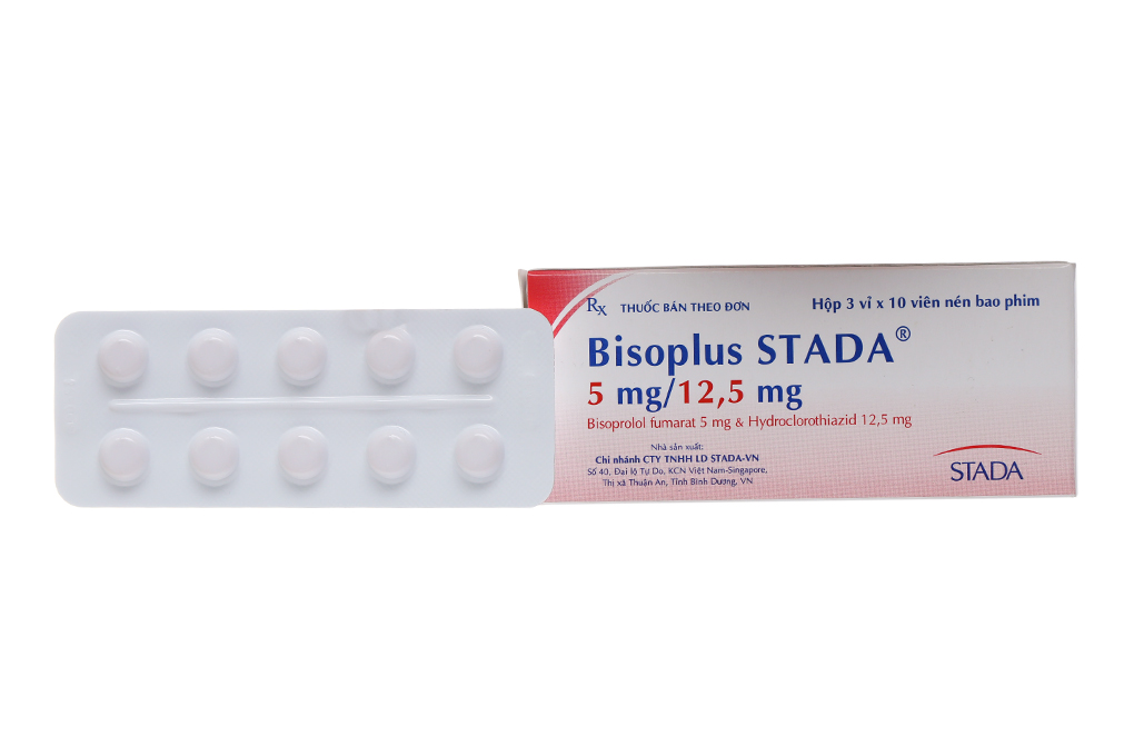Thuốc Bisoplus Stada 5mg/12.5mg hộp 30 viên-Nhà thuốc An Khang