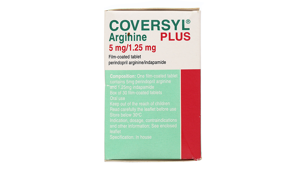 Coversyl Plus 5mg/1.25mg trị tăng huyết áp nguyên phát hộp 30 viên - 08 ...