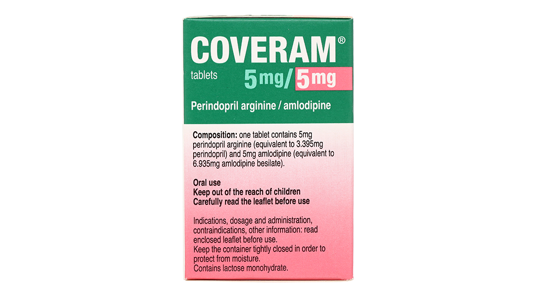 Coveram 5mg/5mg trị tăng huyết áp, mạch vành hộp 30 viên - 08/2024 ...