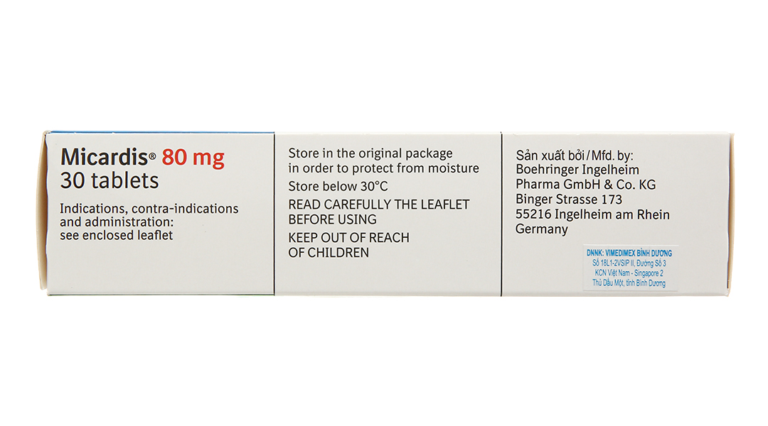 Micardis 80mg trị tăng huyết áp (3 vỉ x 10 viên) chính hãng, giao nhanh ...