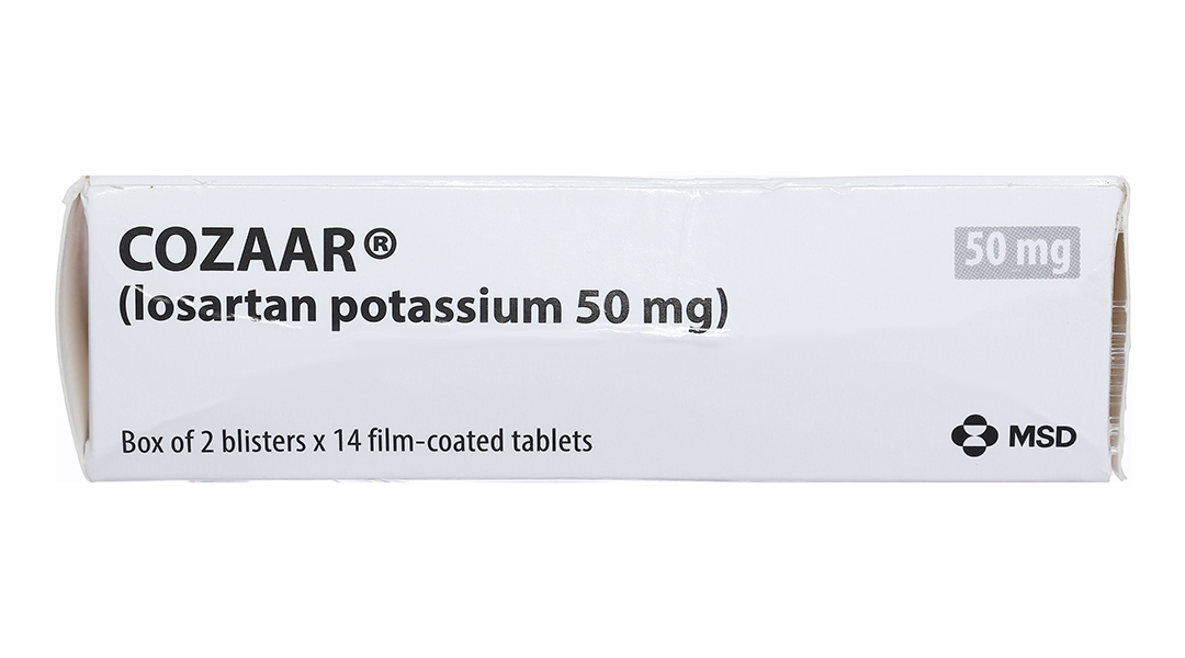 Cozaar 50mg trị tăng huyết áp, suy tim (2 vỉ x 14 viên) - 08/2024 ...