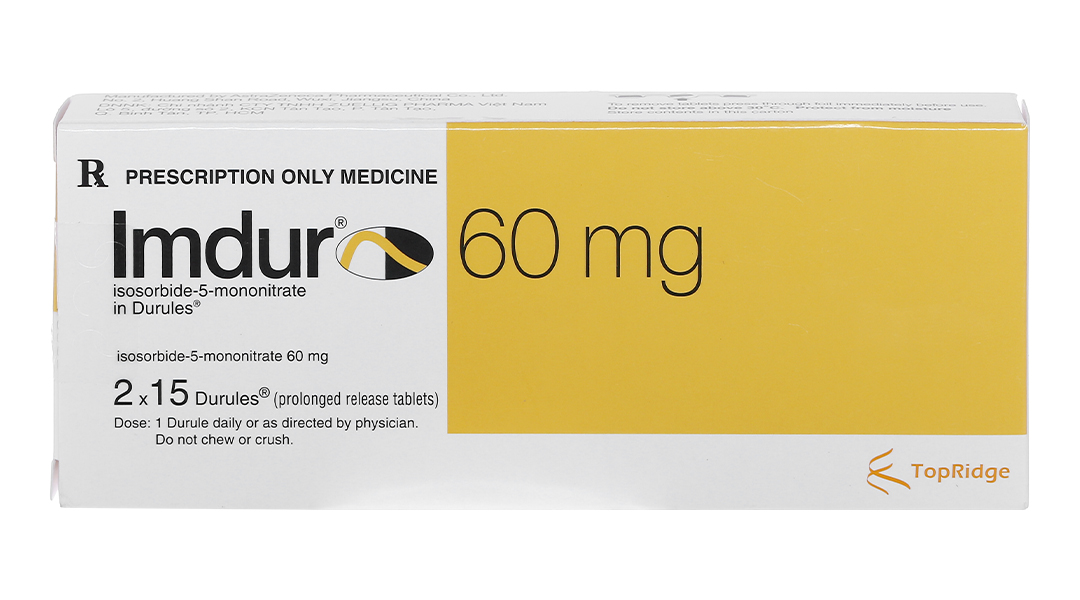 Imdur 60mg trị đau thắt ngực (2 vỉ x 15 viên) chính hãng, giao nhanh ...