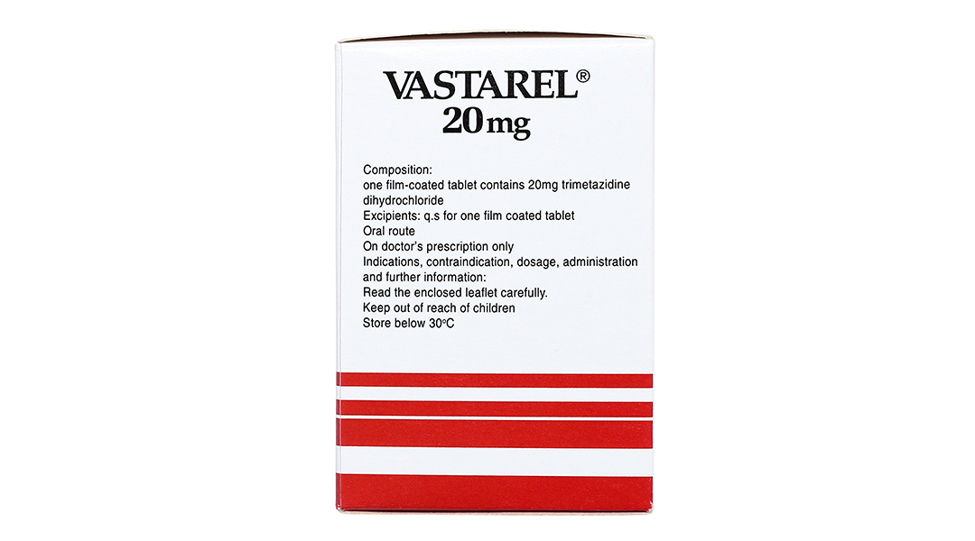 Vastarel 20mg trị triệu chứng ở bệnh nhân đau thắt ngực hộp 60 viên ...
