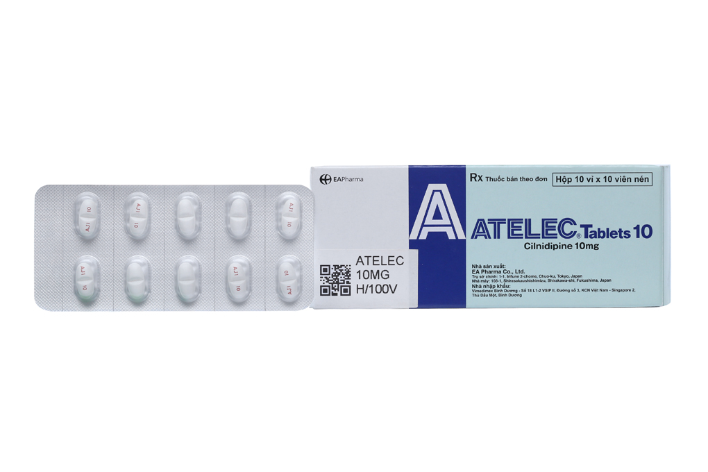 Atelec Tablets 10 trị tăng huyết áp (10 vỉ x 10 viên) - 08/2024 ...