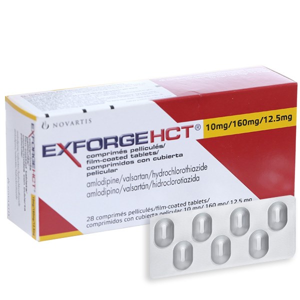 Exforge 5mg/80mg trị tăng huyết áp vô căn (2 vỉ x 14 viên) - 09/2024 ...