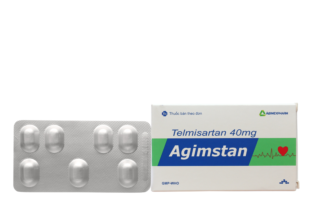 Agimstan 40mg trị tăng huyết áp, suy tim (4 vỉ x 7 viên) - 06/2024 ...