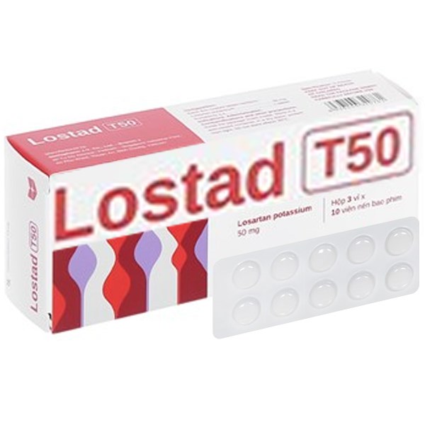 Thuốc Lostad HCT 50mg/12.5mg hộp 30 viên-Nhà thuốc An Khang