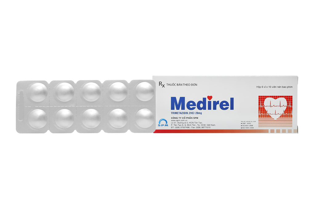 Medirel 20mg trị đau thắt ngực (6 vỉ x 10 viên) - 07/2024 ...