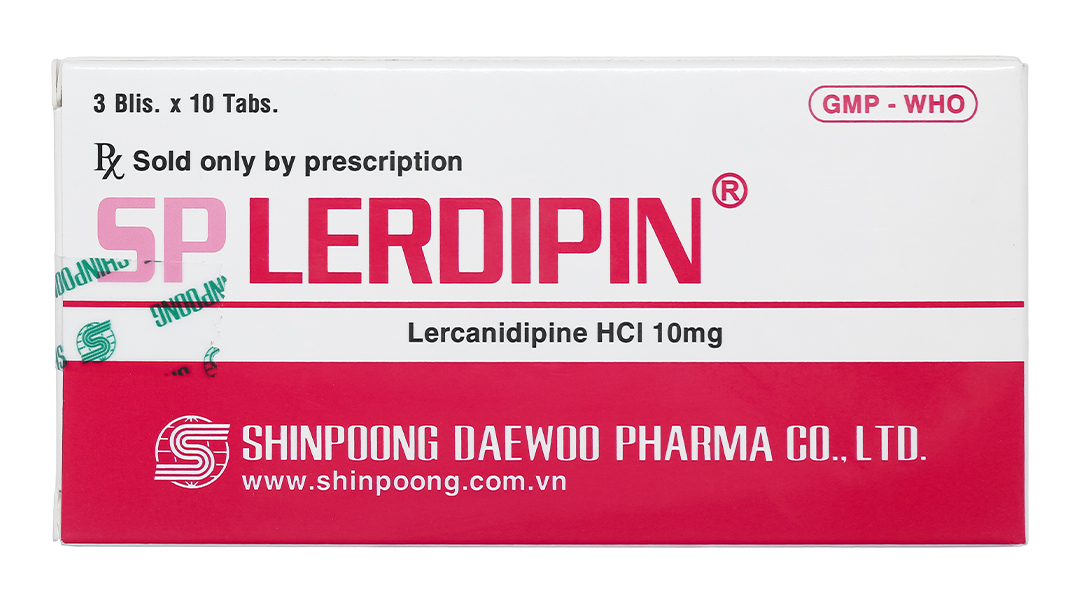 SP Lerdipin 10mg trị tăng huyết áp (3 vỉ x 10 viên) - 08/2024 ...