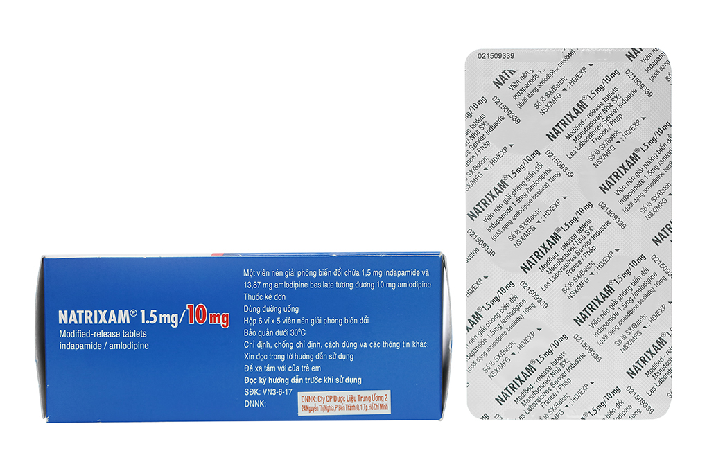 Thuốc Natrixam 1.5mg/10mg hộp 30 viên-Nhà thuốc An Khang