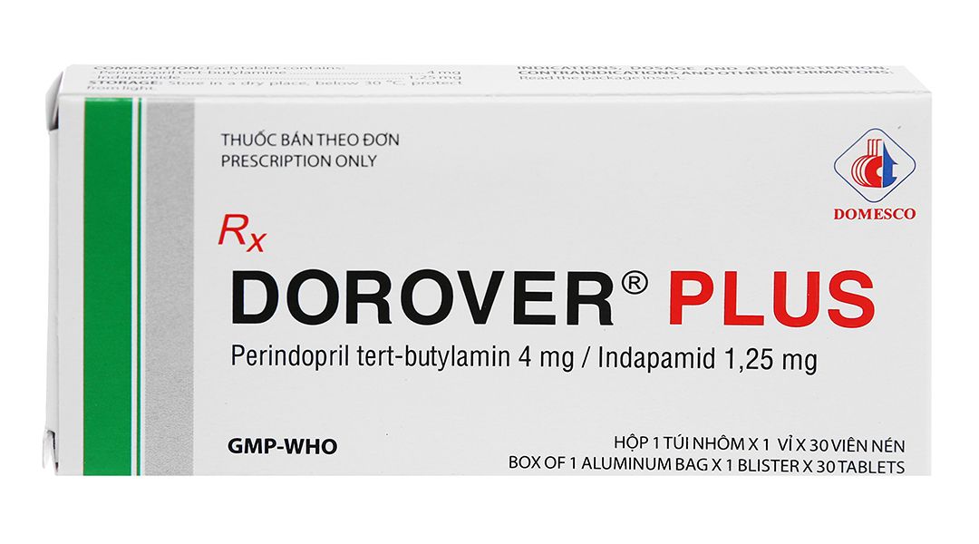Thuốc Dorover Plus 4mg/1.25mg hộp 30 viên-Nhà thuốc An Khang