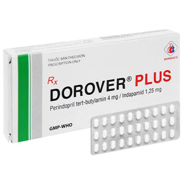 Dorover Plus 4mg/1.25mg trị tăng huyết áp (1 vỉ x 30 viên) - 10/2024 ...