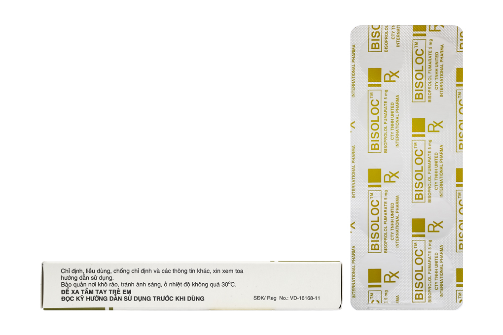 Bisoloc 5mg trị tăng huyết áp, suy tim (3 vỉ x 10 viên) - 04/2024 ...
