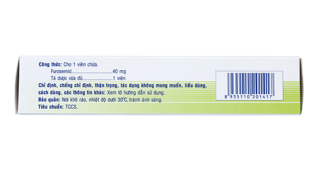 Vinzix 40mg trị tăng huyết áp, phù do tim (5 vỉ x 50 viên) - 07/2024 ...