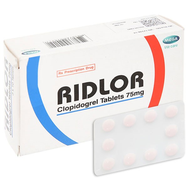 Ridlor 75mg thuốc trị rối loạn nghẽn mạch máu (3 vỉ x 10 viên) - 09/ ...