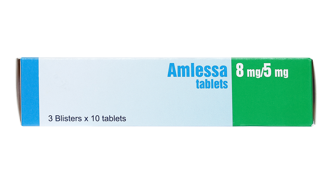 Amlessa 8mg/5mg Tablets trị tăng huyết áp, mạch vành (3 vỉ x 10 viên ...