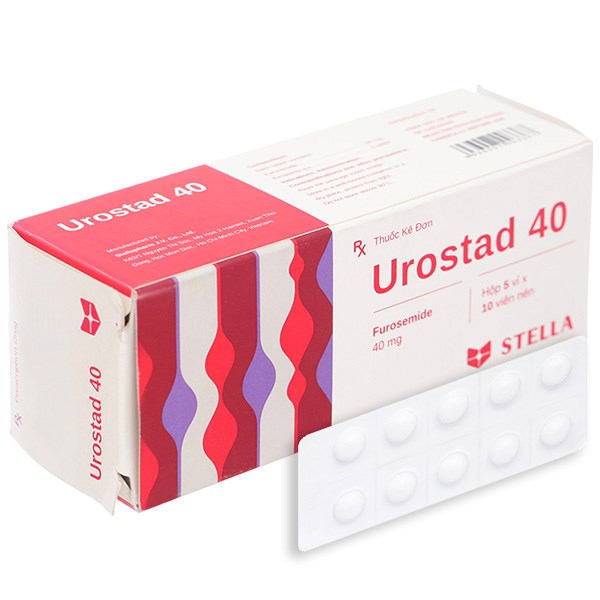 Thuốc Urostad 40 trị phù phổi cấp, phù do tim, gan, thận - 12/2024 ...