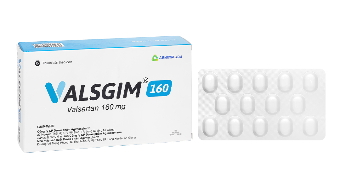 Valsgim 160 trị tăng huyết áp, suy tim (2 vỉ x 14 viên) - 08/2024 ...