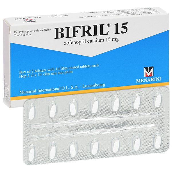 Bifril 30 trị tăng huyết áp, nhồi máu cơ tim (2 vỉ x 14 viên) - 09/2024 ...
