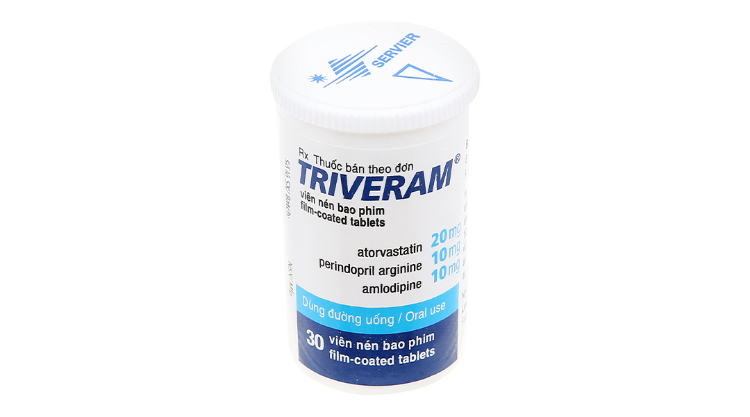 Triveram 20mg/10mg/10mg trị tăng huyết áp chai 30 viên - 05/2024 ...