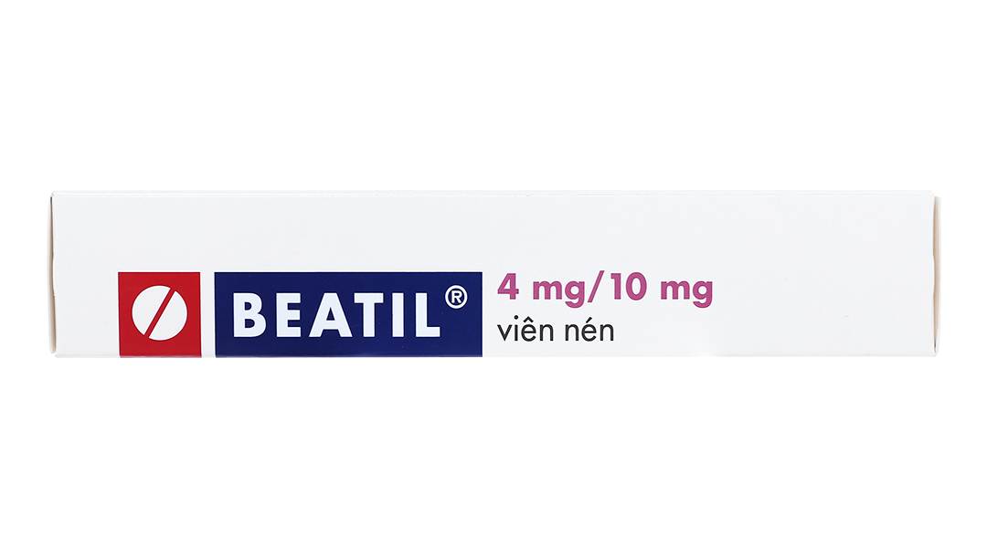 Beatil 4mg/10mg trị tăng huyết áp vô căn, bệnh mạch vành ổn định (3 vỉ ...