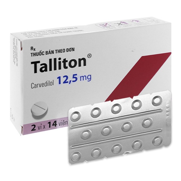 Talliton 12.5mg trị tăng huyết áp, suy tim (2 vỉ x 14 viên) - 10/2024 ...