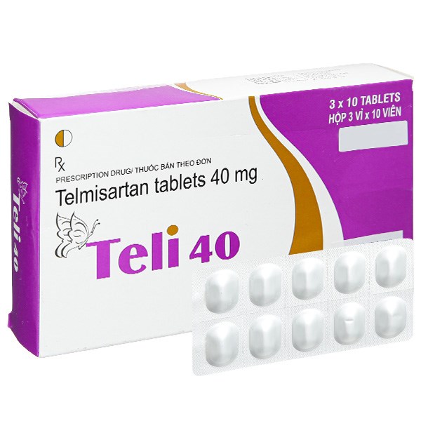 Telmisartan TV.Pharm 40mg trị tăng huyết áp (3 vỉ x 10 viên) chính hãng ...
