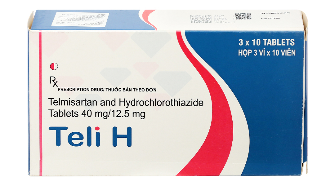 Teli H 40mg/12.5mg trị tăng huyết áp - Nhà thuốc An Khang