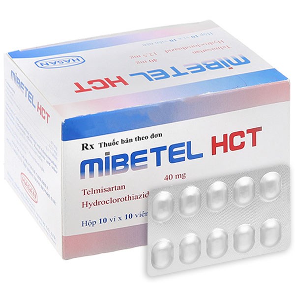 Mibetel HCT 40mg/12.5mg trị tăng huyết áp (10 vỉ x 10 viên) - 08/2024 ...