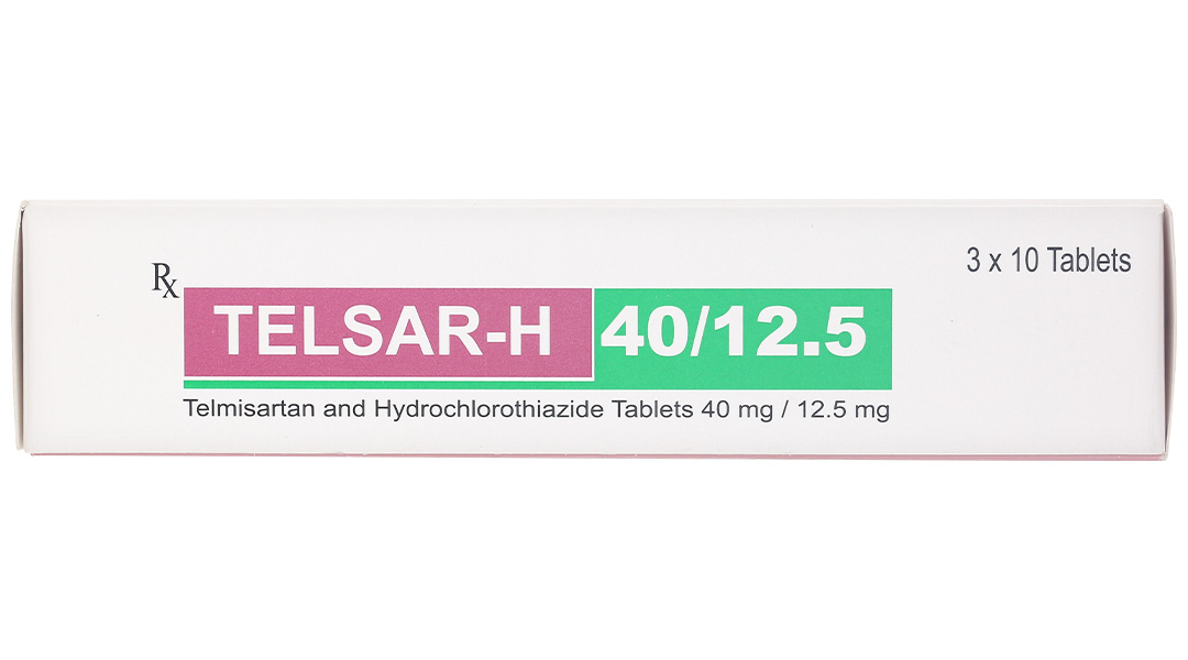 Telsar-H 40/12.5 trị tăng huyết áp (3 vỉ x 10 viên) - 07/2024 ...