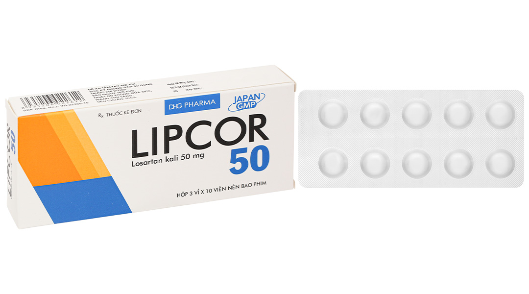 Lipcor 50 trị tăng huyết áp, suy tim mạn tính (3 vỉ x 10 viên) - 06/ ...