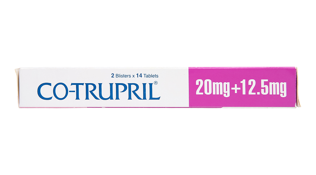 Co-Trupril 20mg/12.5mg trị tăng huyết áp nhẹ và vừa (2 vỉ x 14 viên ...