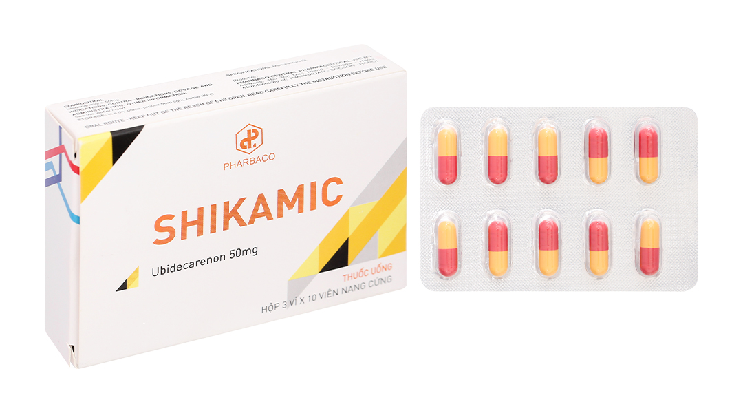Shikamic 50mg hỗ trợ điều trị suy tim, phòng ngừa độc tính trên tim (3 ...