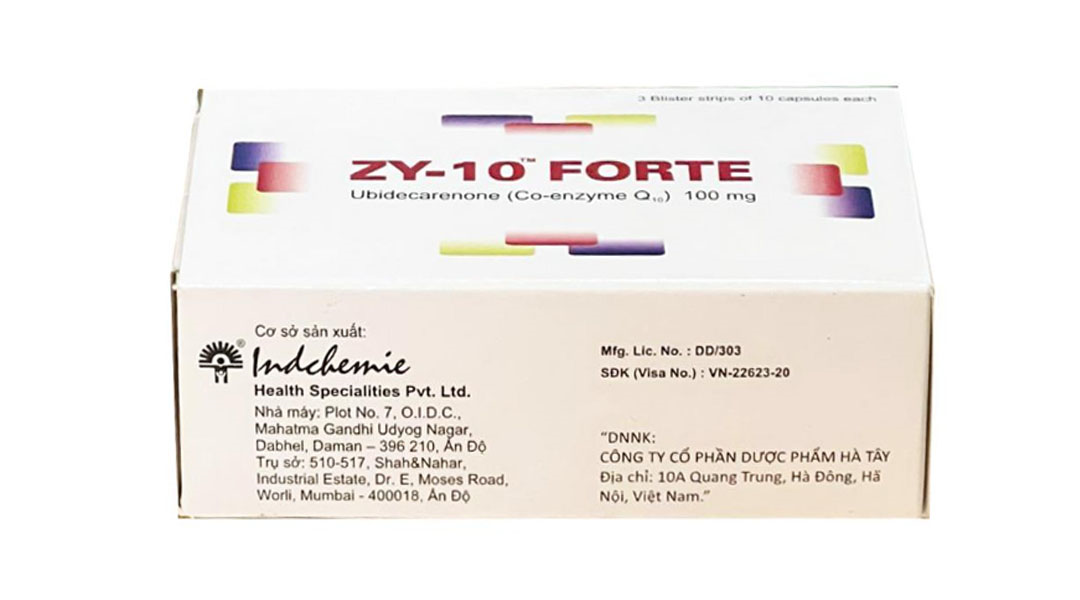 ZY-10 Forte 100mg trị bệnh tim mạch (3 vỉ x 10 viên) - 07/2024 ...