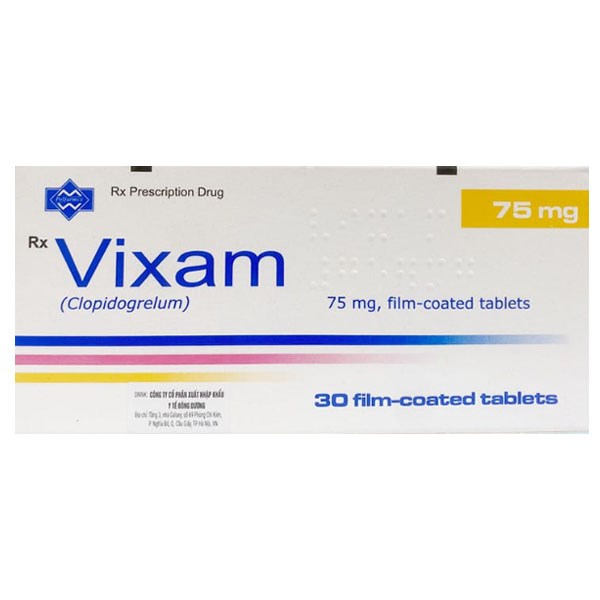 Vixam 75mg phòng huyết khối động mạch (3 vỉ x 10 viên) - 07/2024 ...