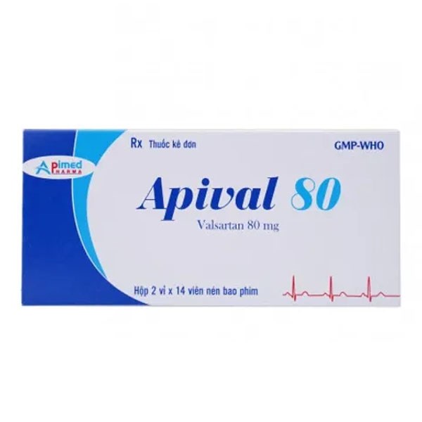 Apival 80 trị tăng huyết áp, suy tim (2 vỉ x 14 viên) - 02/2025 ...