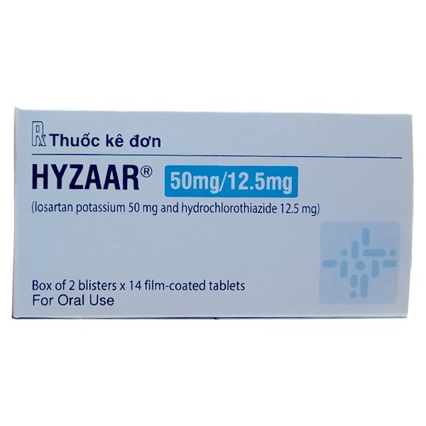 Hyzaar 50/12.5mg trị tăng huyết áp (2 vỉ x 14 viên) - 09/2024 ...