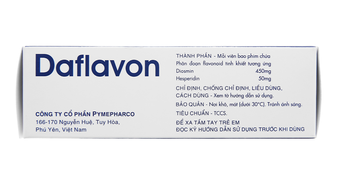 Thuốc Daflavon 450mg/50mg trị trĩ, suy giãn tĩnh mạch - 08/2024 ...