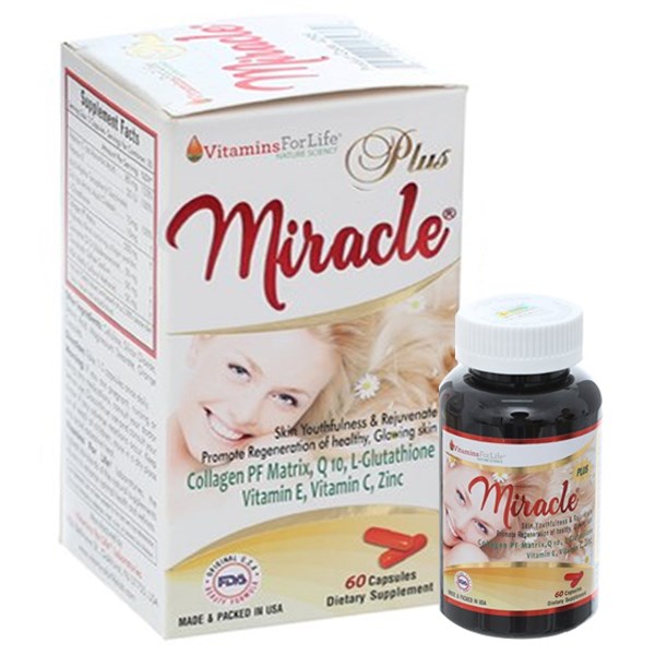 Miracle Plus hộp 30 viên giúp bổ sung collagen và làm đẹp da - 12/2025 ...