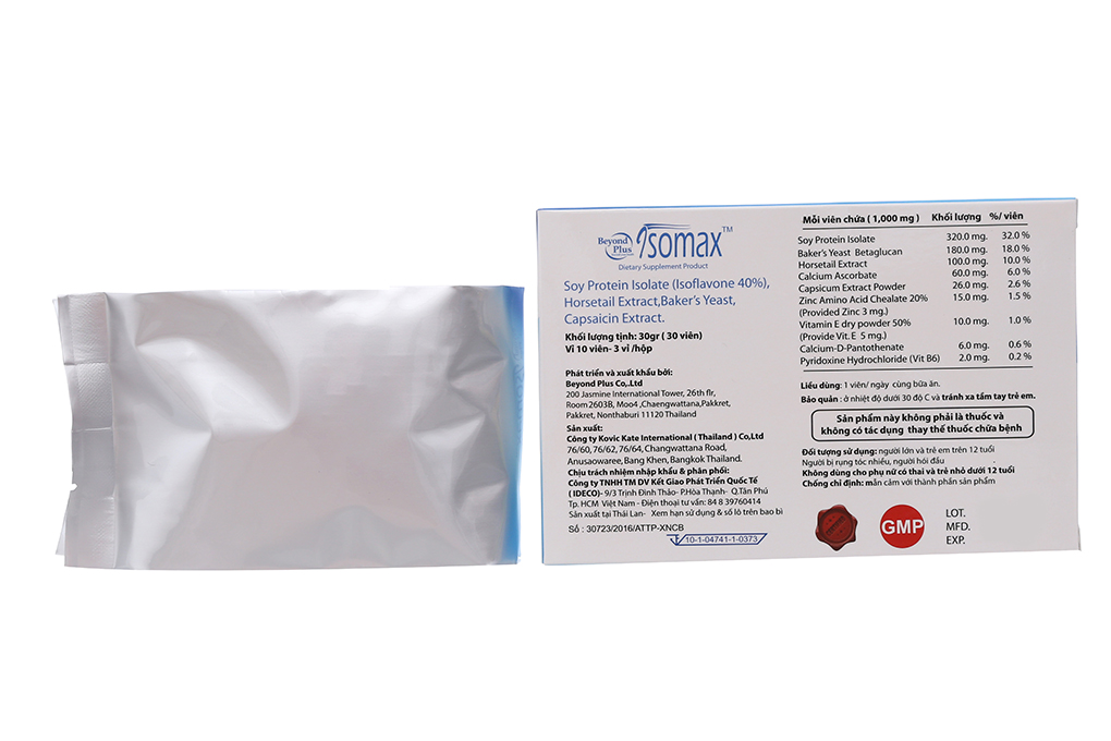 Giảm rụng, kích thích mọc tóc Isomax hộp 30 viên-Nhà thuốc An Khang