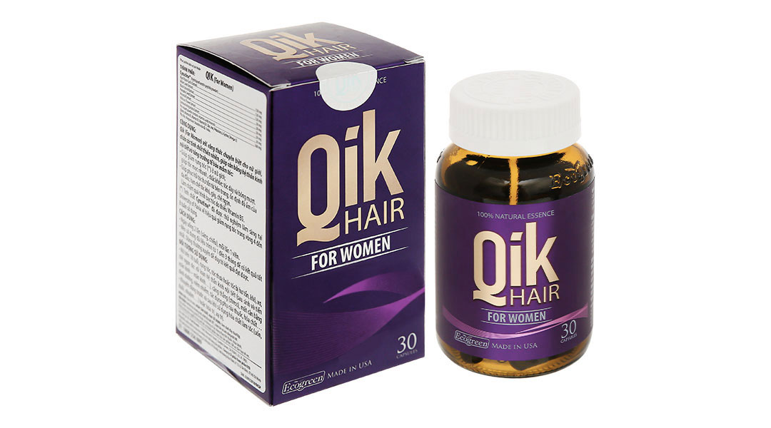 Qik Hair For Women kích thích mọc tóc dành cho nữ hộp 30 viên - 08/2024 ...