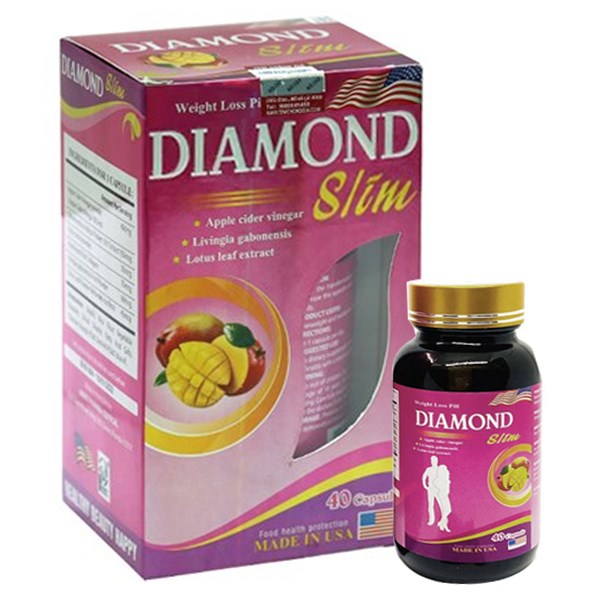 Diamond Slim chai 40 viên - 03/2026 | nhathuocankhang.com