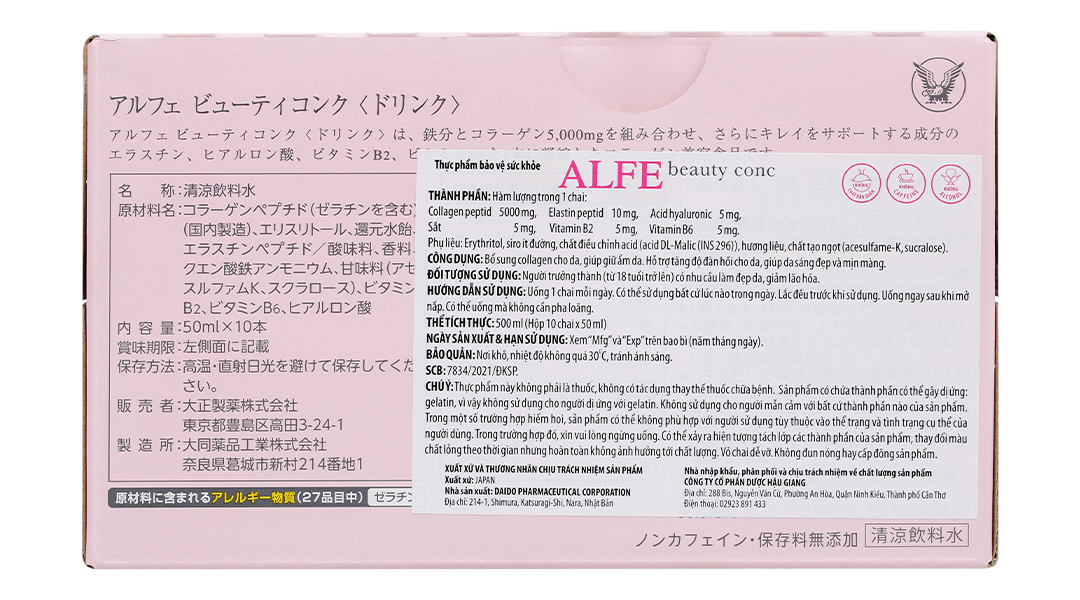 Nước uống Alfe Beauty Conc bổ sung collagen, giúp da sáng đẹp mịn màng ...