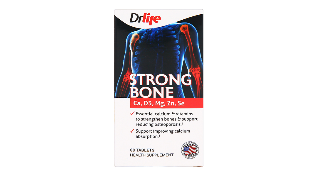 Drlife Strong Bone bổ sung canxi, ngừa loãng xương chai 60 viên - 08/ ...