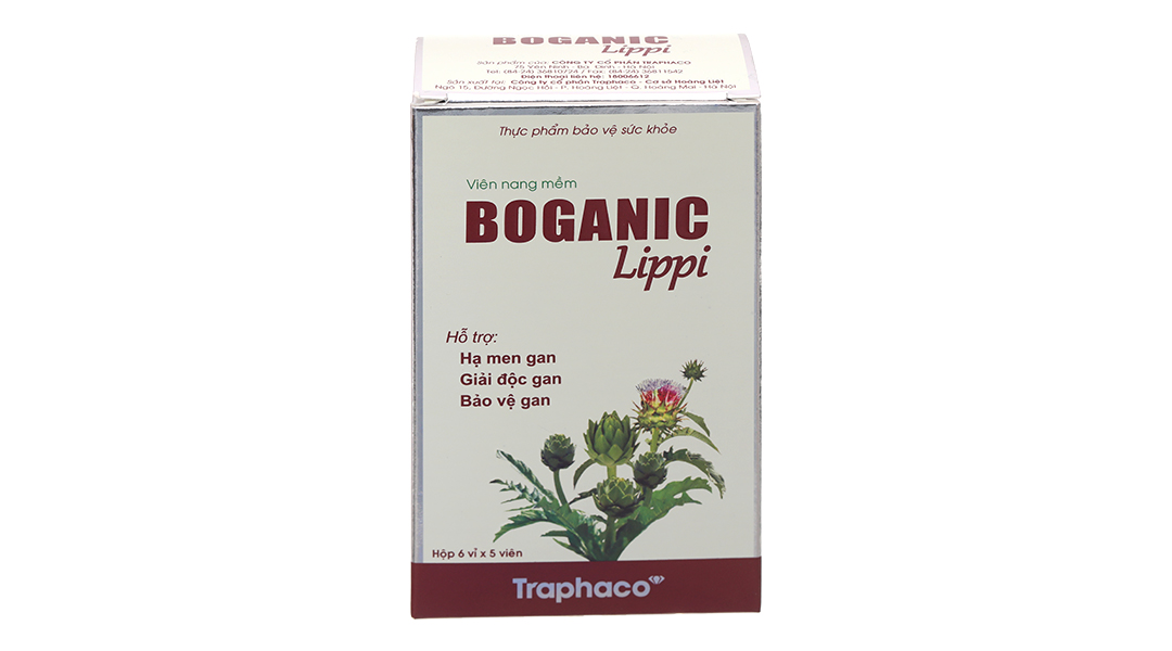 Viên uống Boganic Lippi giải độc, tăng cường chức năng gan hộp 30 viên ...