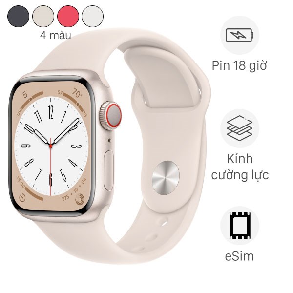 Apple Watch Series 8 GPS 45mm chính hãng, giá tốt, trả góp 0%