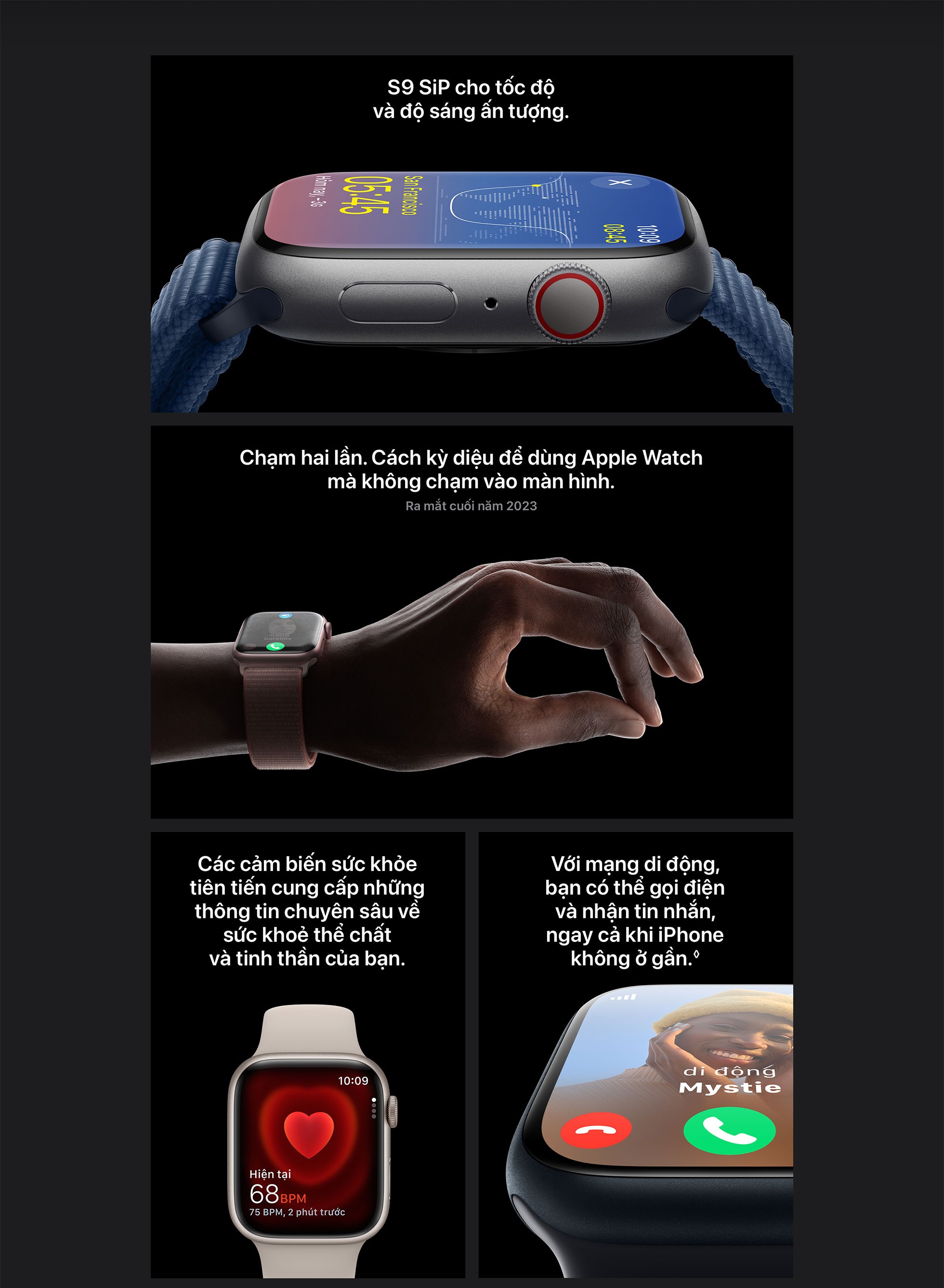 Apple Watch Series 9 GPS 41mm - chính hãng